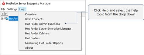 Hot Folder Admin Functions