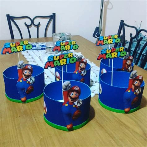 Centros De Mesas Mario Bross Super Mario Bros Party Mario Bros