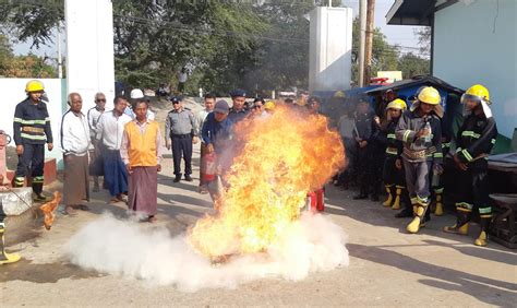 ဝမ်းတွင်းမြို့နယ်၌ မီးဘေးကြိုတင်ကာကွယ်ရေး စစ်ဆေးခြင်းနှင့် ဇာတ်တိုက်လေ့ကျင့်ခြင်းများ ဆောင်ရွက