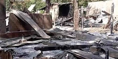 မြိုင်မြို့နယ်ရှိ နေအိမ် ၅၀ ခန့်ကို စစ်တပ်ကမီးရှို့၊ ဂန့်ဂေါတွင် လက်နက်ကြီးကြောင့် ကလေး ၂ ဦး