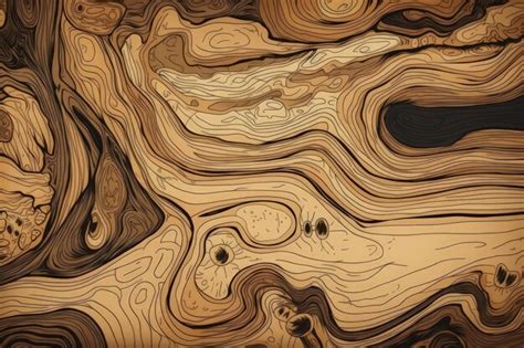 Premium Ai Image An Abstract Wood Pattern With A Brown And Black Color Scheme Generative Ai