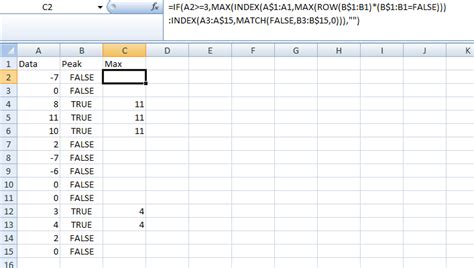 Data Analysis Nearest Cell With Value Below A Defined Value In Excel