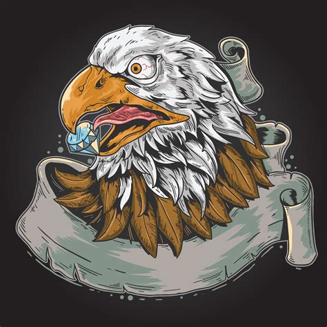 Eagle Head Scroll Design 1019258 Vector Art At Vecteezy