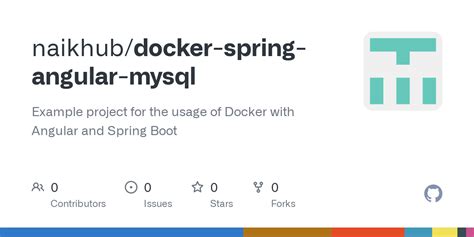 Github Naikhubdocker Spring Angular Mysql Example Project For The