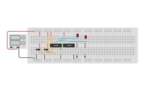 Circuit Design Half Subtractor Using Nand Gate Tinkercad