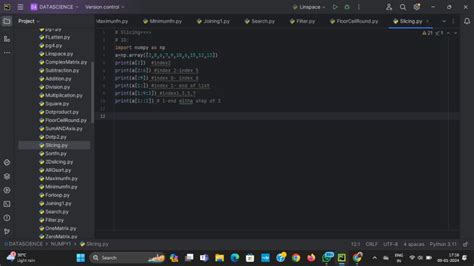 Shilpa P On Linkedin Slicing Arrays Slicing In Python Means Taking Elements From One Given