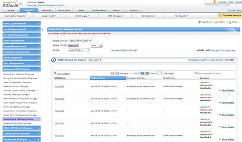 实时active Directory变更审计与报表解决方案 Windows Active Directory审计 Adaudit Plus