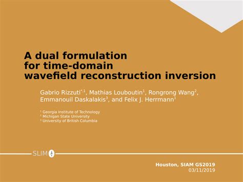 Pdf A Dual Formulation For Time Domain Wavefield Reconstruction Inversion