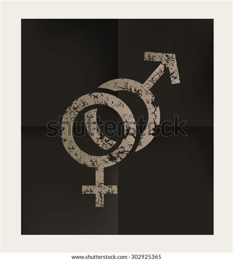 Sex Symbol Design On Black Backgroundvector Vector De Stock Libre De Regalías 302925365