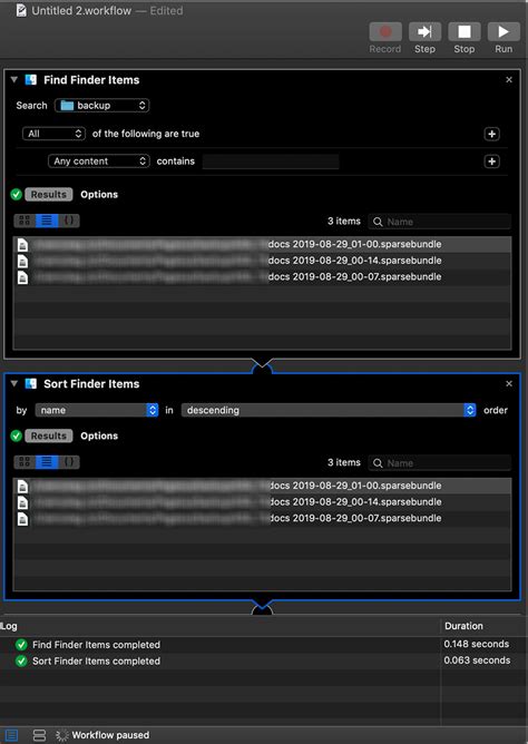 Selecting Files In A Sorted List Via Applescript In Automator R