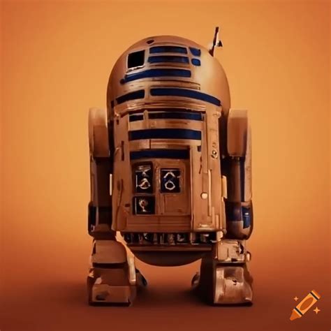 r2d2 in rust color on craiyon