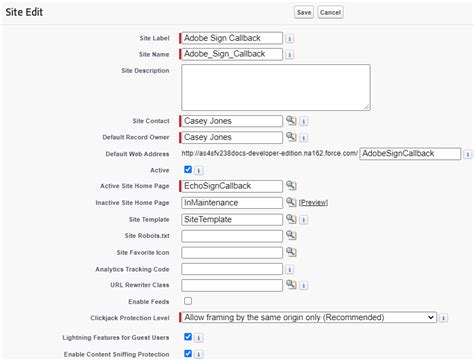Adobe Sign For Salesforce Configure Large Document Service Push Agreements