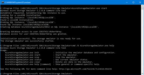 Uk Using The Azure Storage Emulator