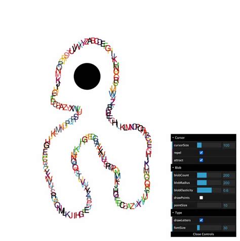 Nahuel Gerth On Linkedin Creativecoding Typography Graphicdesign Flubber Softbody Physics