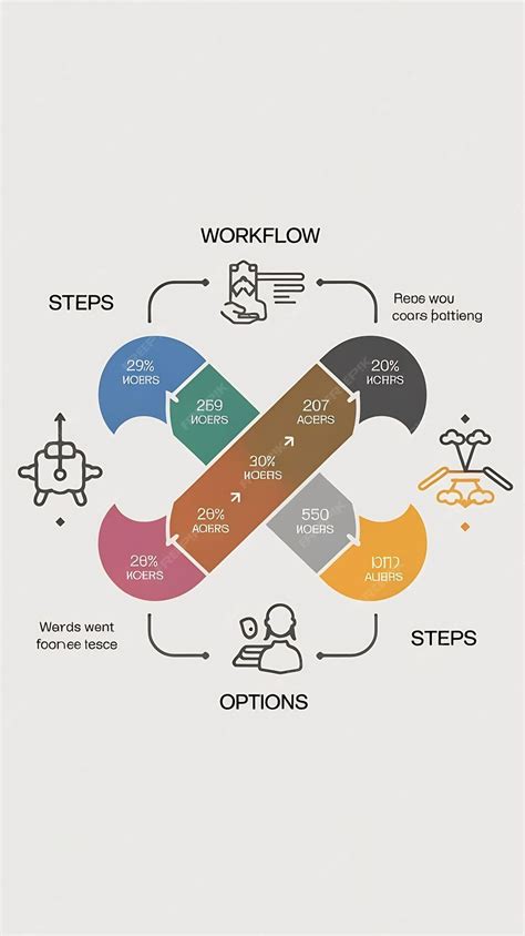 Process Diagram With Eight Steps Infinity Shape Workflow Steps Options