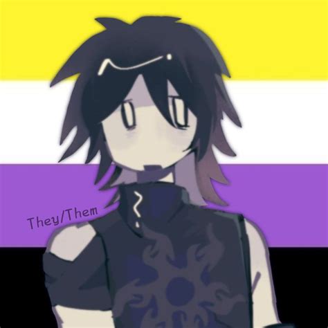 Two Time Non Binary Enby Theythem Pfp Icon In 2025 Drawing Base Non