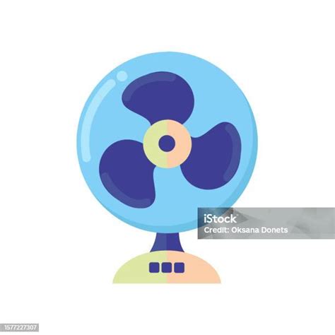 테이블 팬 아이콘 클립 아트 아바타 로고타입 격리 벡터 그림 가정 생활에 대한 스톡 벡터 아트 및 기타 이미지 가정 생활