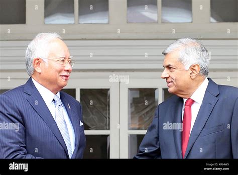 Colombo Sri Lanka 19th Dec 2017 Malaysian Prime Minister Datuk Seri