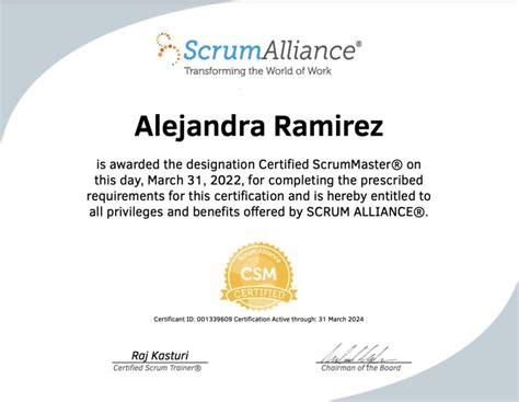 Alejandra R On Linkedin Csm Agile Scrummaster Scrumalliance
