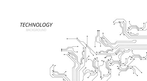 Premium Vector Technology Black Circuit Diagram Concept