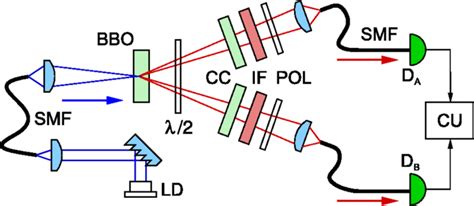 Schematic Of The Experimental Setup Polarization Correlations Of Download Scientific Diagram