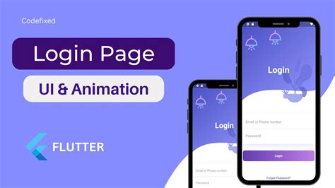 Simple Login Signup Page In Flutter Uiux Youtube