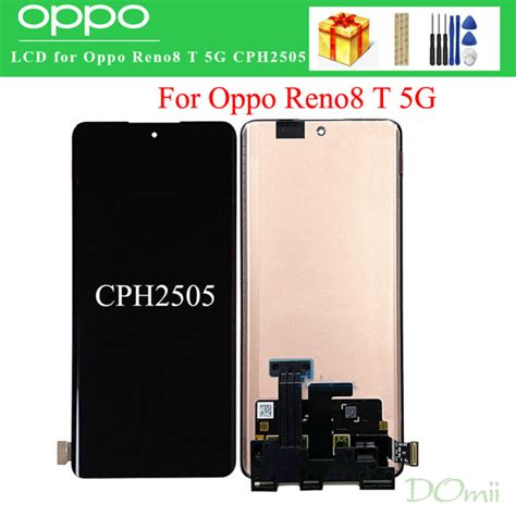 Original AMOLED Black 6 7 Inch For Oppo Reno 8t Reno8 T 5G CPH2505 LCD Display Screen Touch