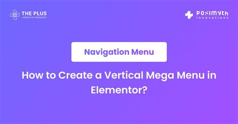 how to create a vertical mega menu in elementor the plus addons for
