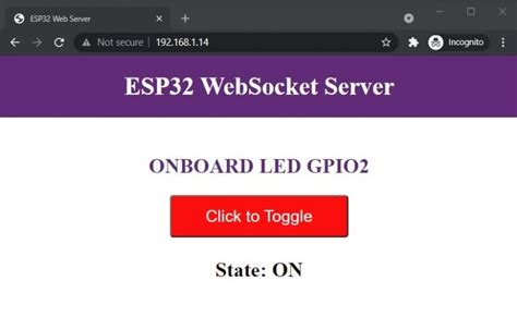 ESP WebSocket Server Using Arduino IDE Control GPIOs And Relays