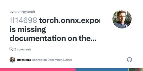 Torch Onnx Export Is Missing Documentation On The Docs Page Issue Pytorch Pytorch