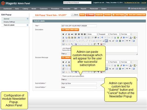 magento newsletter popup v1 x overview plumrocket documentation