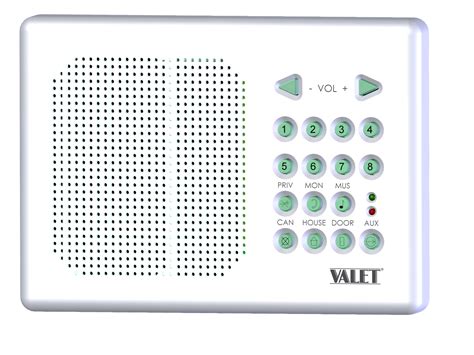 Valet Intercom V3sw Mini Room Station Lindsay Manufacturing