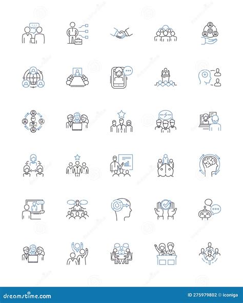 Communication Skills Line Icons Collection Expressiveness