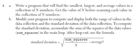 Solved A Write A Program That Will Find The Smallest Chegg