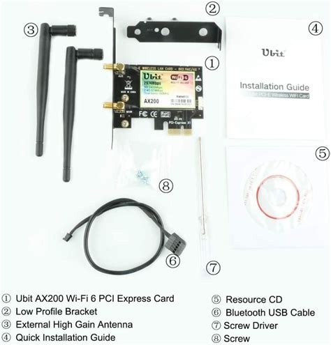 Ready Stock Ubit Ax Pcie Wifi Card Mbps Dual Band Ghz Ghz Pci E Wireless Wifi