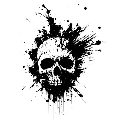 Skull Explosion Svg Skull Svg Cricut Silhouette Cut Files T Shirt