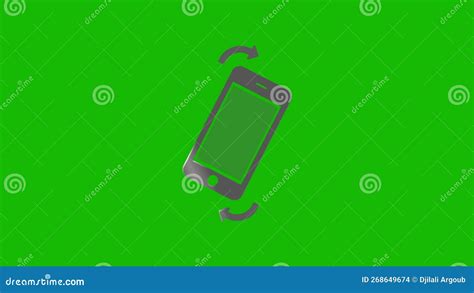 Rotate Your Phone Intro Animation Mobile Phone Rotation Icon Stock Footage Video Of Mobile