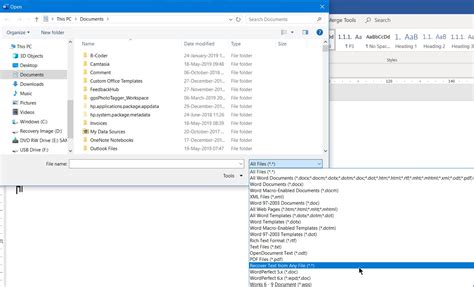 open file with ms word text recovery converter mac and windows