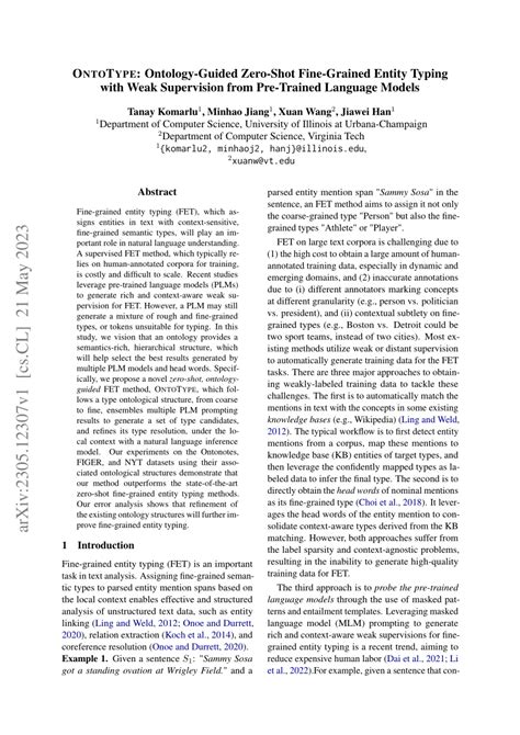 Pdf Ontotype Ontology Guided Zero Shot Fine Grained Entity Typing