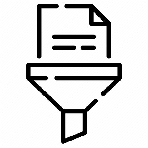 Data Filtering Process Set Analysis Processing Icon Download On