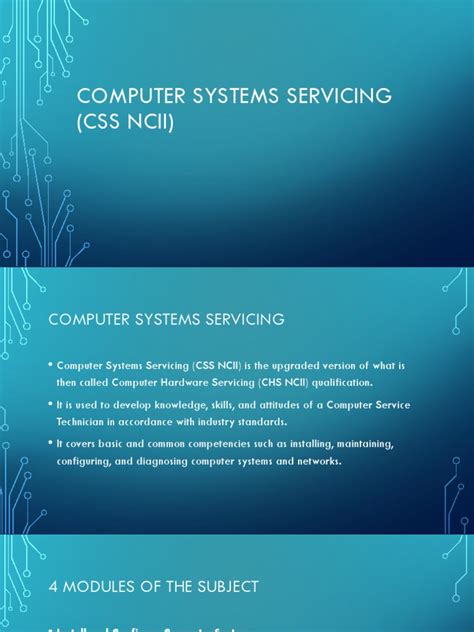 Computer Systems Servicing Css Ncii Pdf Server Computing