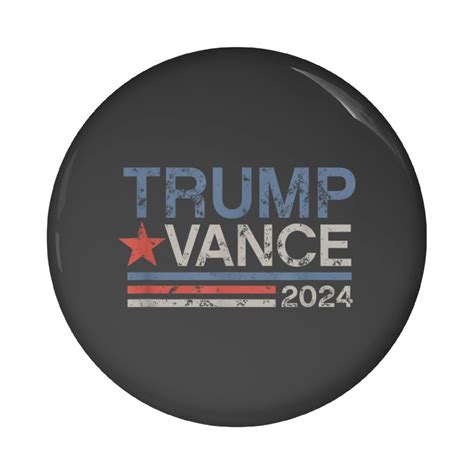 Trump Vance 2024 Retro Stripe Trump Jd Vance Pin Buttons Sold By Zimmermanrliame Sku 335306132
