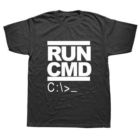 Run Cmd Computer Programmer T Shirts Funny Birthday T For Man