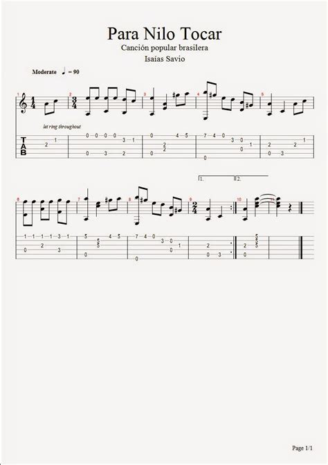 Partituras Para Guitarra Partituras Fáciles Gratis 8