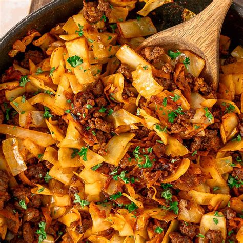 Cabbage With Ground Beef Stew Hamburger Cabbage Soup Vegetable
