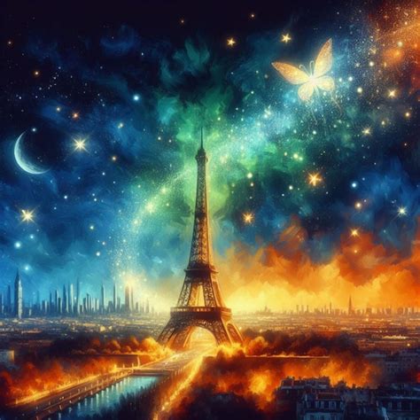 Paris Eiffel Tower Premium Ai Generated Image