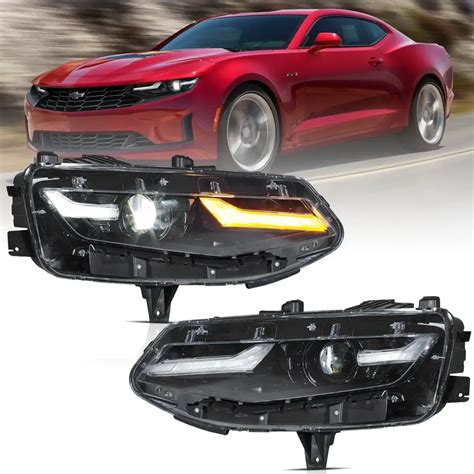 19 24 Chevrolet Camaro Vland Led Dual Beam Projector Headlight