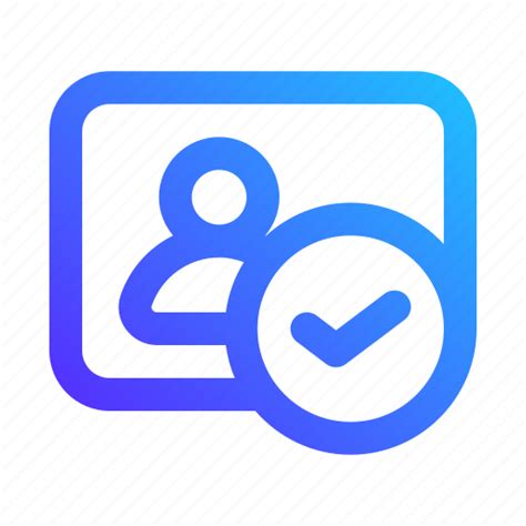 Id Card Verification Identification Pass Identity Icon Download