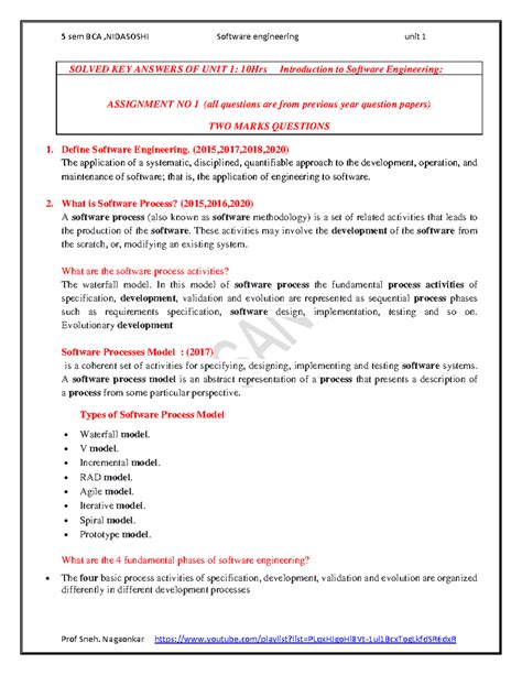Solved Key Answers Of Unit 1 Solved Key Answers Of Unit 1 10hrs
