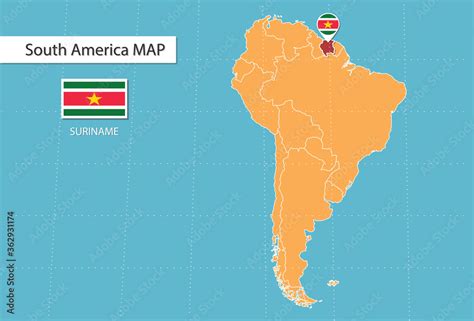 Map Of Suriname South America